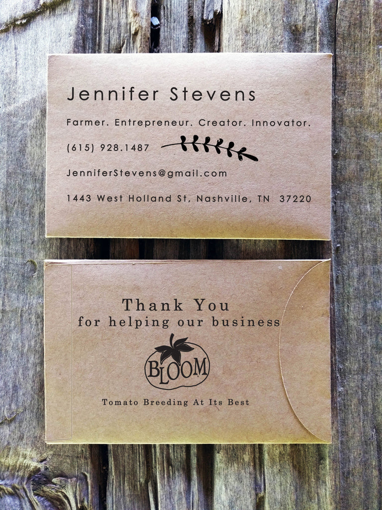 Promotional Product - Business Card Marketing Seed Packets